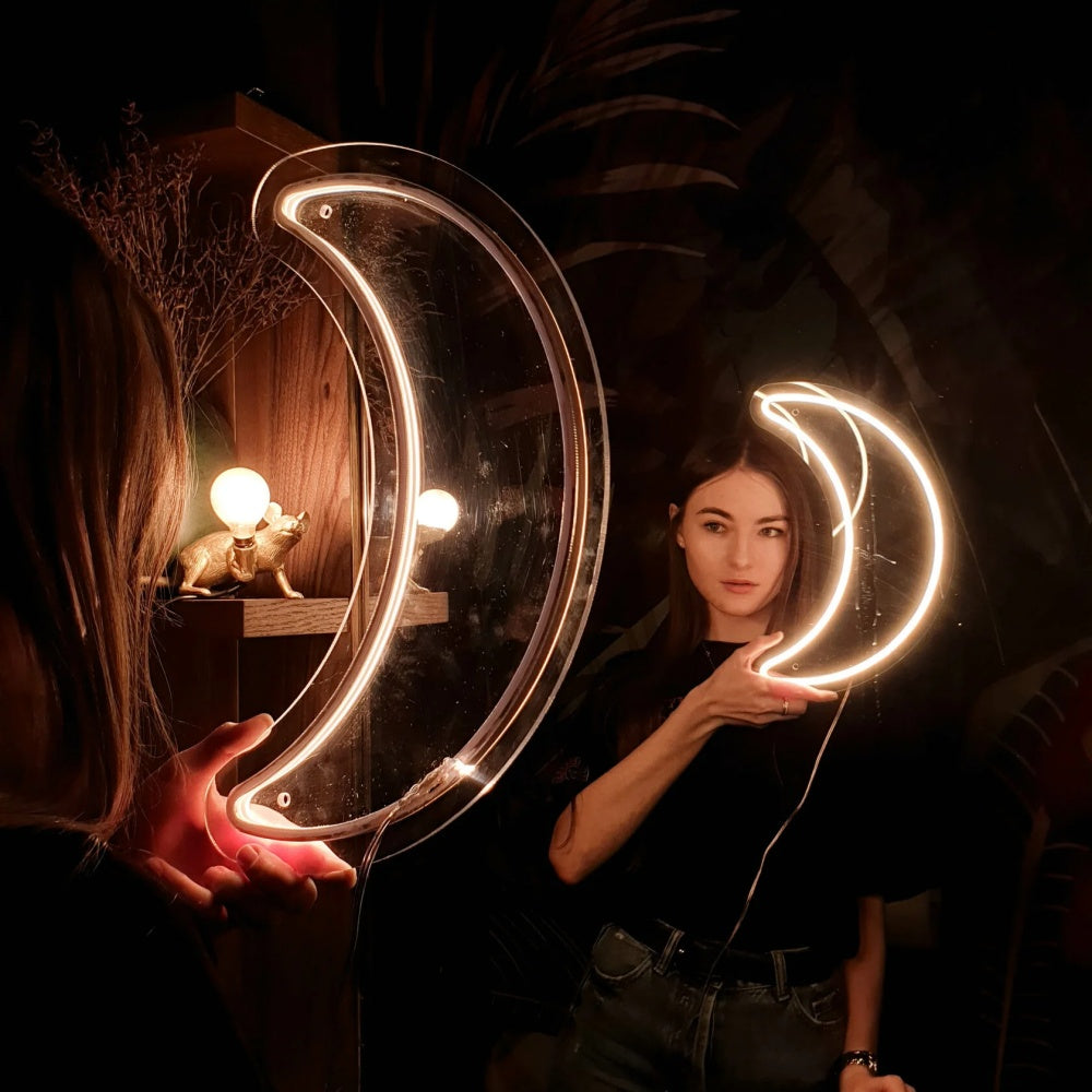 Lunar Mirror LED Neon Sign