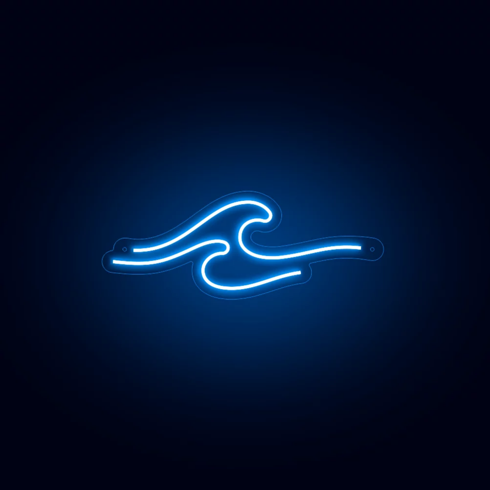 Wave LED Neon Sign – ⚡ Neon Signature™