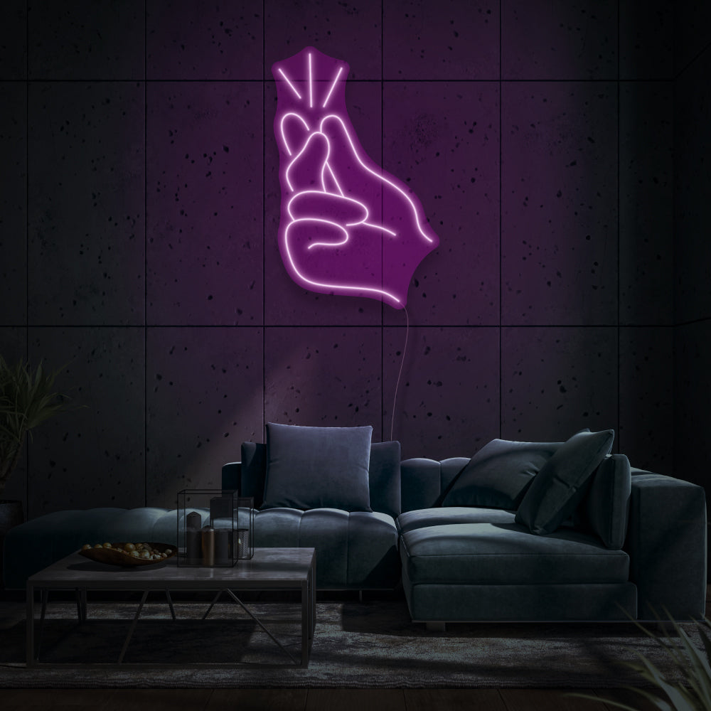 Finger Snapping LED Neon Sign