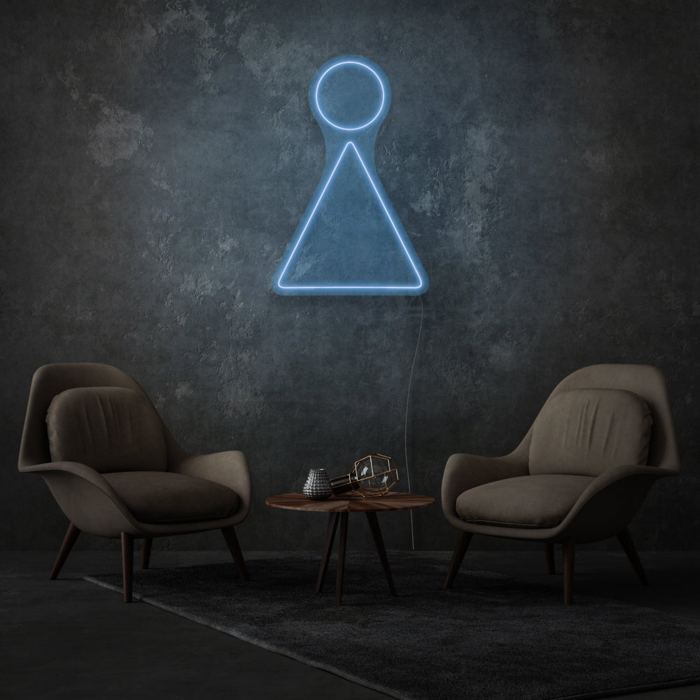 Minimalist Woman Led Neon Sign