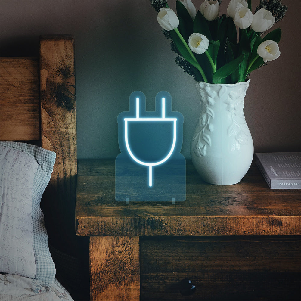 Plug Socket Mini Neon LED Sign