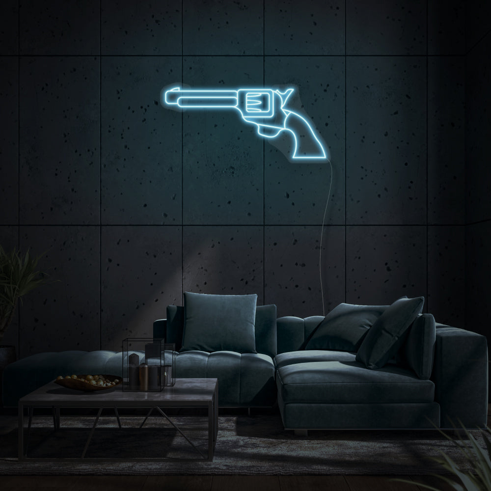 Gun LED Neon Sign – ⚡ Neon Signature™