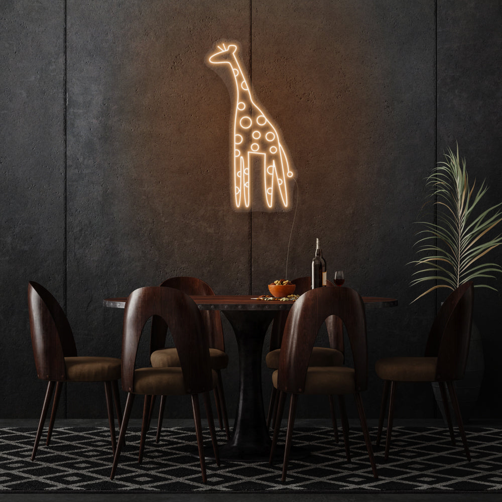 Giraffe LED Neon Sign – ⚡ Neon Signature™