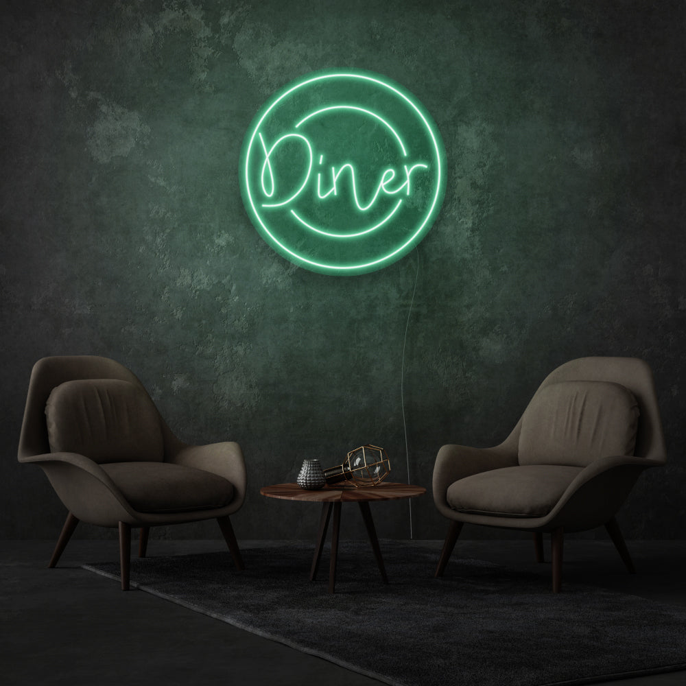 Diner On A Plate LED Neon Sign – ⚡ Neon Signature™