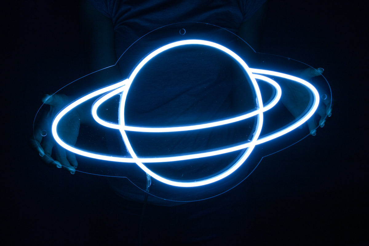 Saturn LED Neon Sign – ⚡ Neon Signature™